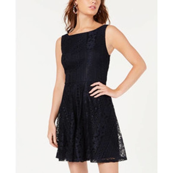 City Studio | Dresses | City Studios Bow Back Lace Dress 3 New | Poshmark